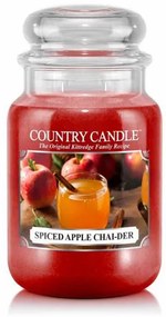 Country Candle Vonná Svíčka Spiced Apple Chai-Der, 652 g