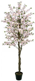 Umělá květina - Třešeň se 4 kmeny růžová, 180 cm