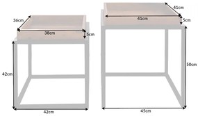 Sada odkládacích stolků Paxley 45 cm Sheesham