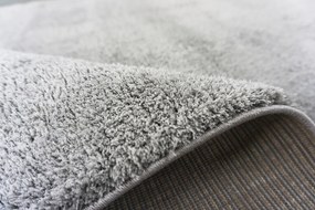 BE Koberec Microsofty 8301 LIGHT GREY - šedý obdélníkový Rozměr: 120x180 cm