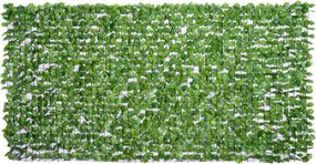 Outsunny Umělý živý plot Soukromí Živý plot Terasa Nástěnná dekorace Nástěnná dekorace Světle zelená 300 x 150 cm | Aosom