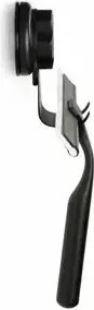 Compactor Bestlock Black Držák s koupelnovou stěrkou s přísavkou černá