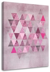 Gario Obraz na plátně Sbírka růžových trojúhelníků - Andrea Haase Rozměry: 40 x 60 cm