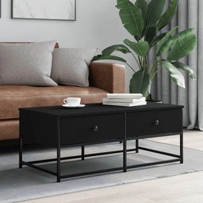 Konferenční Stolek Černý 100 X 51 X 40 Cm Kompozitní Dřevo - Kouřový dub / 51 cm