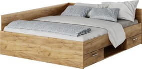 Postel, 160x200, dub artisan, BOAT