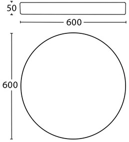 LEDsviti Šedý designový LED panel 600mm 48W denní bílá (9834)