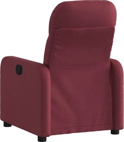 Elektrické polohovací křeslo vínové textil 3206780