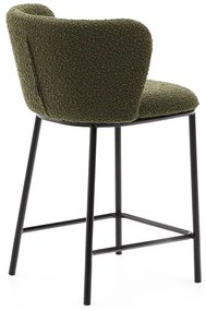 Zelená barová židle (výška sedáku 65 cm) Ciselia – Kave Home