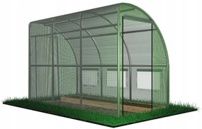 Poloviční zahradní fóliovník 3 x 1,5 x 2 m
