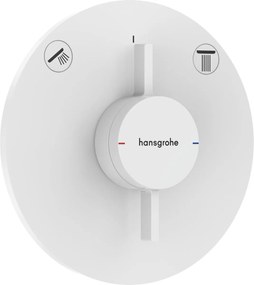 Hansgrohe DuoTurn S, baterie pod omítku pro 2 spotřebiče, bílá matná, HAN-75418700