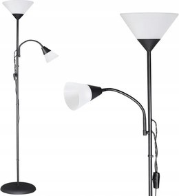 Lampa Podlahová Stojací Lampa 175 cm Černá
