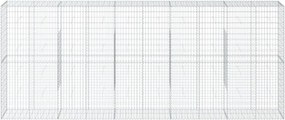 Gabionový koš s víkem 500 x 50 x 200 cm pozinkované železo 3295170