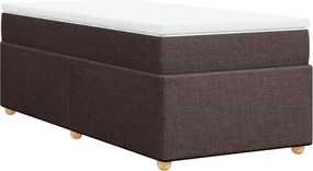 Box spring postel s matrací tmavě hnědá 90x190 cm textil 3285341