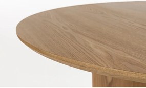 Kulatý jídelní stůl v dekoru dubu ø 120 cm Laurent – White Label