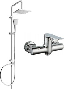 Mexen Tord sprchový set s dešťovou sprchou a sprchovou baterií Pecos, chromová, 72740200-00