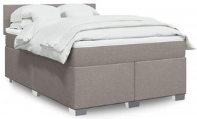 Box spring postel s matrací taupe 140x190 cm textil 3285887
