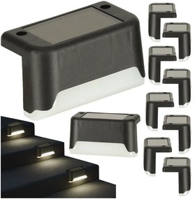 Creative Corner Solární zahradní venkovní LED schodišťová lampa soumrakový senzor 8 kusů