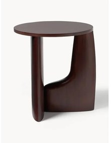 Kulatý dřevěný odkládací stolek Miya