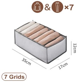 Šatní organizér Barva: světlá, Velikost: 12x17x35