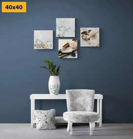 Set obrazů lucerny v zajímavé kombinaci Varianta: 4x 40x40