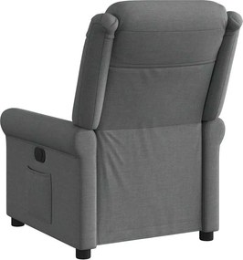 Elektrické polohovací křeslo tmavě šedé textil 3303295