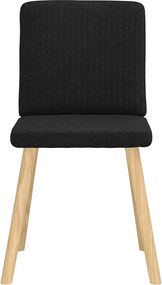 Jídelní židle 4 ks černé textil 3315299