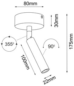 Brosline 2281 - Bodové svítidlo POINT 1xG9/2,5W/230V černá