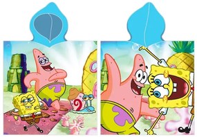 Carbotex dětské pončo Sponge Bob a Patrick 50x115 cm