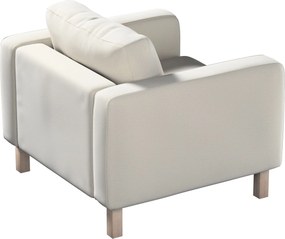 Potah na křeslo IKEA Karlstad, krátký barva šedá látka sametová