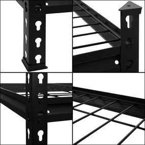 Kovový regál 183x150x54 cm 4 police SPRINGOS HA5277