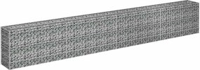 Gabionový vyvýšený záhon pozinkovaná ocel 360 x 30 x 60 cm 145642
