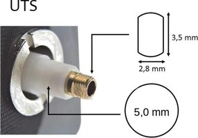 Hodinový strojek UTS - komplet s opačných chodem a vlastním výběrem ručiček