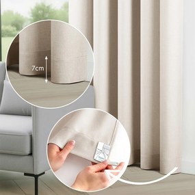 Krémový dimout závěs 200x250 cm Calisto – Filumi