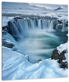 Obraz - Vodopád Bohů, Island (30x30 cm)