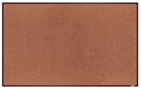 Korková nástěnka boardOK v hliníkovém rámu, 2000 x 1200 mm, hnědý rám