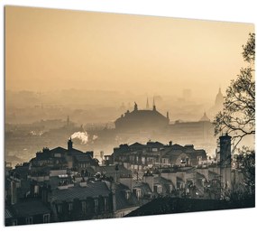 Obraz - Město pod mlhou (70x50 cm)