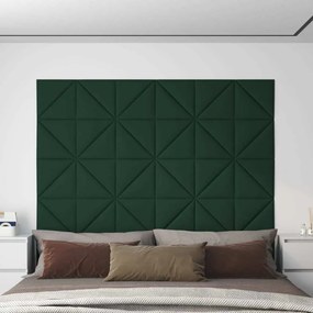 vidaXL Nástěnné panely 12 ks 30 x 30 cm textil 0,54 m² [343936] Barva: Hnědá