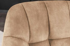 Designová otočná židle Vallerina šedo-hnědý samet