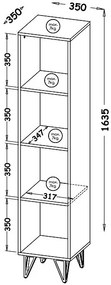 Casarredo Regál LODINE 11 beton