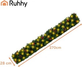 LED svítící girlanda na baterie – 270 cm