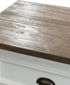 Komoda Brighton 180x55x95cm white&amp;natural grey