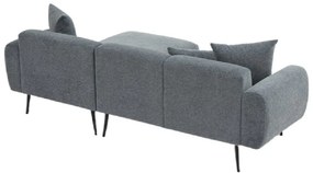 Hanah Home Rohová pohovka SIDE šedá pravá 252 cm