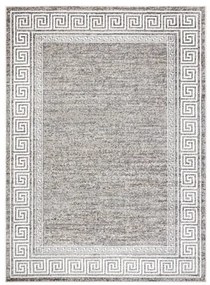koberec MATEO 8033/944 Moderní řecký, vzor rámu strukturální šedá / velikost 200x290 cm | krásné koberce cz