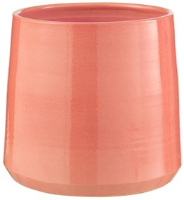 OnaDnes -20% Růžový keramický květináč J-line Asol 28 cm