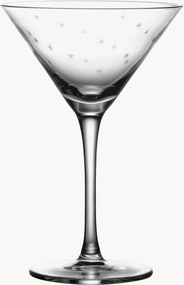 Sada ručně foukaných křišťálových sklenic na martini Stars, 2 díly