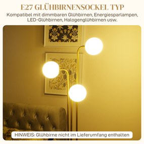 HOMCOM Stojací lampa s otočným stínítkem, 120W čtecí lampa, 1,65 m vysoká noční lampa s nožním spínačem, stojací lampa do ložnice, kanceláře, obývací…