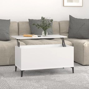 Konferenční stolek bílý 90 x 44,5 x 45 cm kompozitní dřevo - Default Title