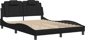 Rám postele Viana bez matrace černý 120 x 200 cm umělá kůže 3208082
