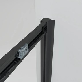 NICOL COMBI Black 100x90 čiré Sprchový kout s posuvnými dveřmi