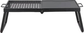 skládací gril na táborák, ocelový mřížkový rošt pro těžký provoz, 57 cm